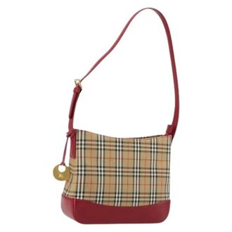 Burberry Pre-owned Sac Bandouli&egrave;re en Toile - Femme - Pre-owned - Beige - Taille: ONE Size
