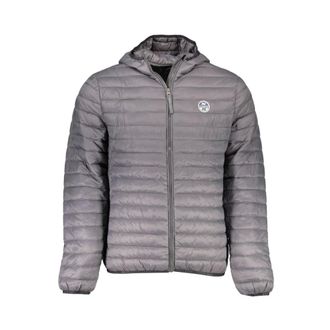 North Sails Homme, Vestes, Gris, Taille: 2XL Veste marron &agrave; capuche en polyamide
