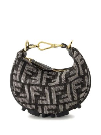 Fendi mini sac Fendigraphy &agrave; motif monogramm&eacute; - Noir