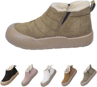 Generic Chaussures dhiver pour femme - En peluche chaude - Doublure chaude - Bottes dhiver moelleuses - Bottes de neige - Bottes &agrave; plateforme - Bottes courtes