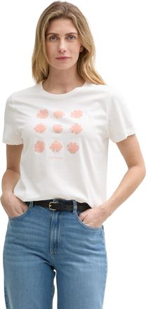 Tom Tailor Tom Tailor Damen 1045534 T-Shirt, 10315 - Whisper White, XS EU