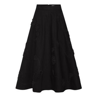Rotate Midi Skirts - - Skirts - Damen - Schwarzk - XL
