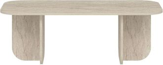 Calicosy Table basse rectangulaire avec plateau aux bords arrondis L120 cm - BECAJ