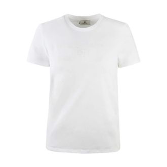 Elisabetta Franchi Cotton Jersey T-Shirt - - Tops - Damen - Wei&szlig; - L
