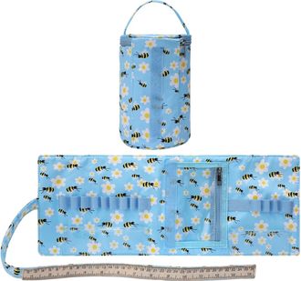 Generic Woll-H&auml;kel-Aufbewahrungstasche - tragbare DIY-Strickzubeh&ouml;r-Tasche mit doppeltem Verwendungszweck for den Au&szlig;enbereich(Style A)