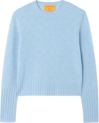 Guest In Residence Femme, Pulls, Bleu, Taille: 40 FR Compass Shrunken Crew
