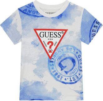 Guess T-Shirt N6GI02 K8HM4 Blau Regular Fit