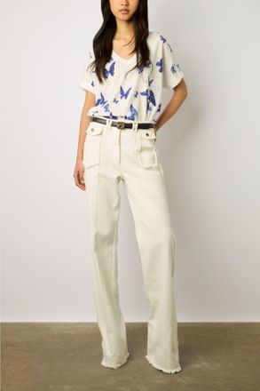 Gerard Darel T-shirt en coton papillons - MIRELA - Electrique