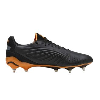 Puma King Traditionell Fu&szlig;ballschuhe f&uuml;r weichen Boden f&uuml;r Herren (Schwarz/Orange)