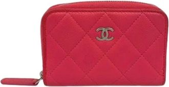 Chanel Porte-monnaie vintage doccasion - Femme - Pre-owned - Rose - Taille: ONE Size