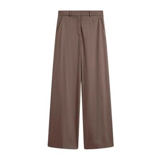 Joseph Flannel Alana Wide Leg Hose - - Trousers - Damen - Braun - L