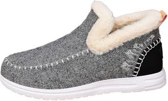 Generic Bottes orthop&eacute;diques confortables en polaire pour femme - Chaussures dhiver doubl&eacute;es chaudes avec semelle antid&eacute;rapante, gris, 38.5 EU