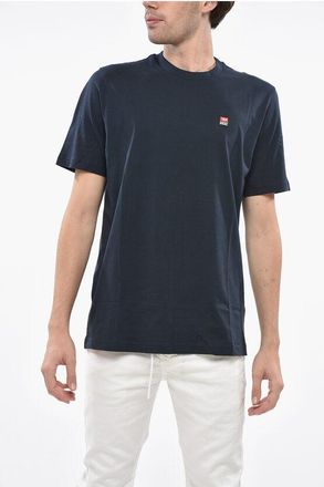 Diesel Crew Neck Cotton T-Shirt with Logo Patch size 3xl
