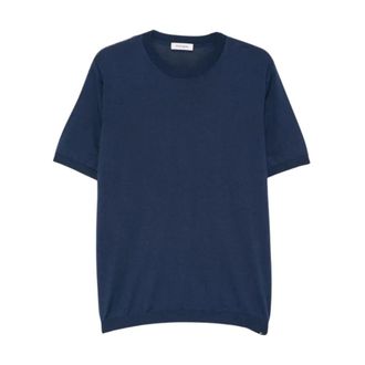 KANGRA Girocollo M-Manica Rasato Calato - - Tops - Herren - Blau - 2XL