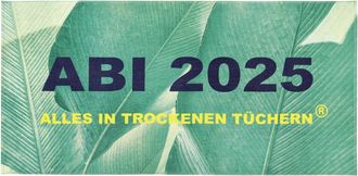 Egeria ABI 2025 Leaves Druck Abitur 75x150cm 100% Baumwolle Duschtuch Strandtuch