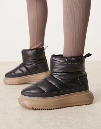 Pajar Gana - Schneestiefel in Schwarz