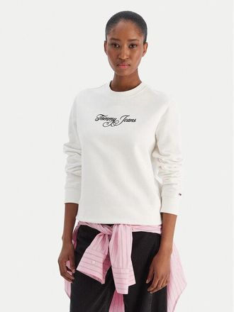 Tommy Jeans Sweatshirt Essential DW0DW21922 &Eacute;cru Regular Fit