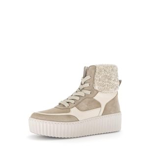 Gabor Damen Schn&uuml;rstiefeletten, Frauen Schn&uuml;rboots,Wechselfu&szlig;bett,Best Fitting,Warmfutter,Stiefel,Bootee,Booties,Desert/Panna,38.5 EU / 5.5 UK