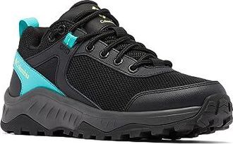 Columbia TRAILSTORM ASCEND WATERPROOF Chaussures Basses De Randonnée Et Trekking imperméables Femme, Noir (Black x Bright Aqua), 39.5 EU