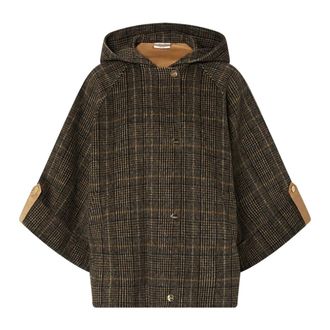 Liu Jo Bimaterial Cape - - Jackets - Damen - Braun - M