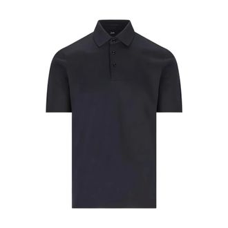 Herno Homme, Tops, Bleu, Taille: M Polo &agrave; Effet Maille Jersey