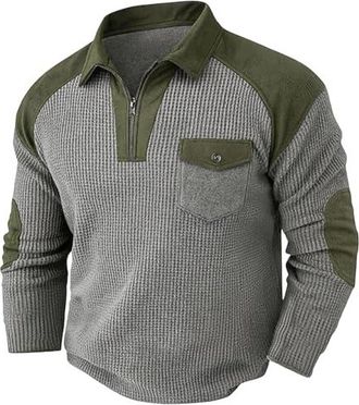 Generic Polo classique confortable pour homme, coupe classique, haut basique &agrave; boutons, l&eacute;ger et respirant, gris, 3XL