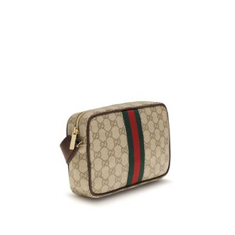Gucci Mens Beige Cotton Shoulder Bag