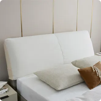Generic Leinen Schutzh&uuml;lle Bettkopfteil Bezug Full Queen King Size dick Kopfteil Bezug Staubschutzh&uuml;lle f&uuml;r Schlafzimmerdekoration Wei&szlig; 180 cm/70.8 Zoll