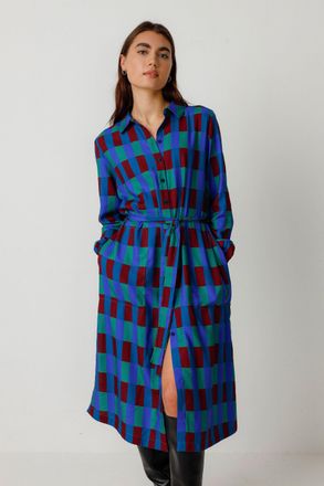 SKFK Damen vegan Kleid Ibane Mehrfarbig