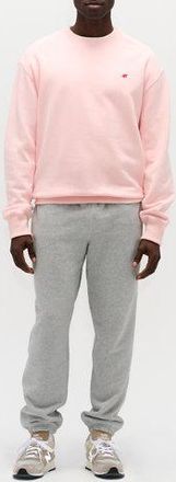 New Balance Homme Made in USA Core Crewneck Sweatshirt en Rose, Coton Fleece, Taille M