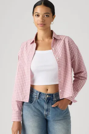 Levi's Cropped Harlie Shirt - Damen - Rosa / Rosa