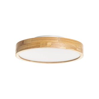 Lindby LED Deckenlampe Milada dimmbar mit Leselampe (Modern) aus Holz (1 flammig,) - Deckenleuchte Lampe Wohnzimmerleuchte