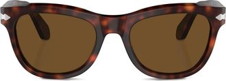 Persol Sonnenbrille mit eckigem Gestell - Braun