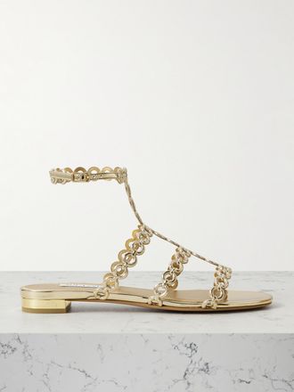 Aquazzura Infinity Metallic-sandalen - Gold