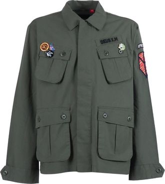 Deus Homme, Vestes, Vert, Taille: L Camicia-Giacca Power Overshirt
