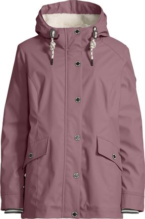 NEW VIEW Regenjacke Lar, weitenregulierbare Kapuze mit Teddy gef&uuml;ttert