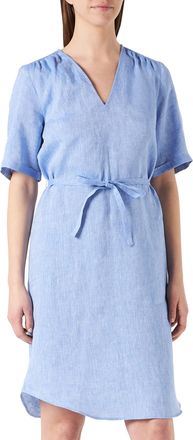 Seidensticker Damen 132554-18 Kleid, Blau, 34