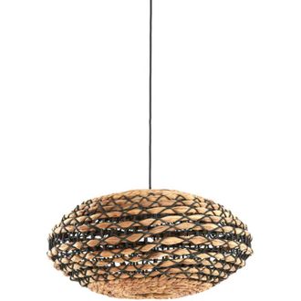 Light & Living H&auml;ngeleuchte - Tripoli - schwarz - rattan - E27 - Light&living