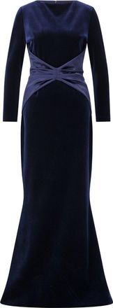 La Petite Robe Di Chiara Boni Langes Abendkleid Jaslette aus Samt