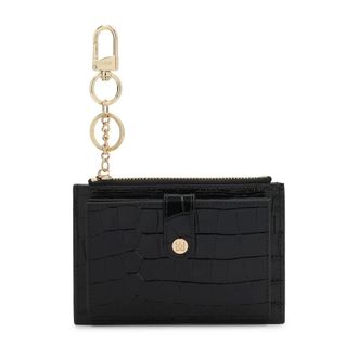 Kazar Kompakte Brieftasche aus Leder im Krokodilmuster - - Accessories - Damen - Schwarzk - ONE SIZE