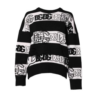 Dolce & Gabbana Luxuri&ouml;ser Logo Print Kaschmir Pullover - - Knitwear - Damen - Mehrfarbig - S