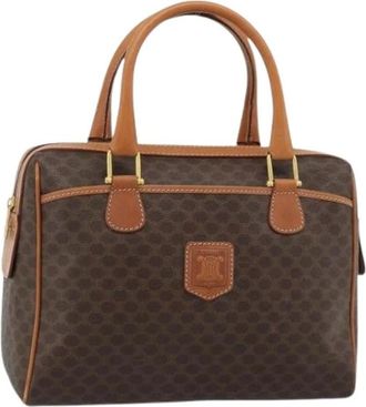 Celine Pre-owned Vintage macadam boston bag - Femme - Pre-owned - Brun - Taille: ONE Size