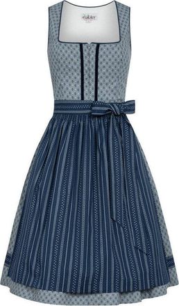 N&uuml;bler Trachtenkleid Midi Dirndl Franzi in Grafit von N&uuml;bler