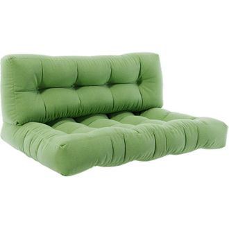 Vicco Ensemble de coussins de palette Flocken, Vert, 120 x 80 cm 2 parties, Vicco