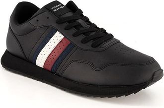 Tommy Hilfiger Herren Sneaker schwarz Glattleder