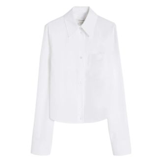 Sportmax Gerade geschnittenes Hemd - - Blouses & Shirts - Damen - Wei&szlig; - M