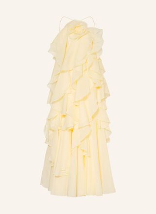 Aje Abendkleid Pandorea Mit Volants gelb