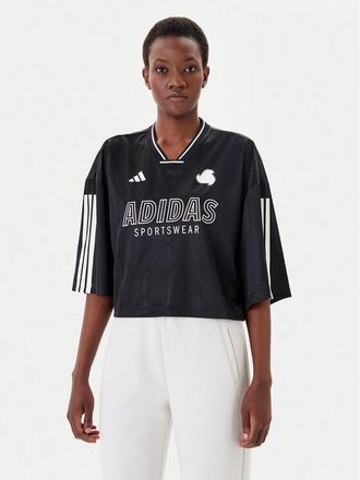 adidas T-Shirt Tiro Cut 3-Stripes JG4097 Schwarz Oversize