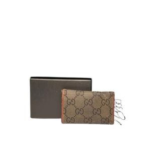 Gucci Porte-cl&eacute;s GG Blooms Pre-owned - Femme - Pre-owned - Brun - Taille: ONE Size
