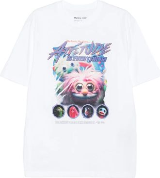 Martine Rose t-shirt en coton à imprimé graphique - Blanc